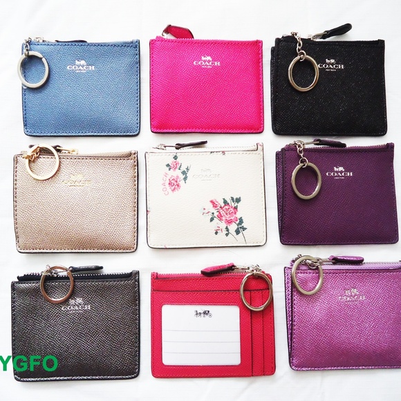 Coach | Bags | Nwt Coach Id Card Wallet Coin Purse Keychain Mini | Poshmark